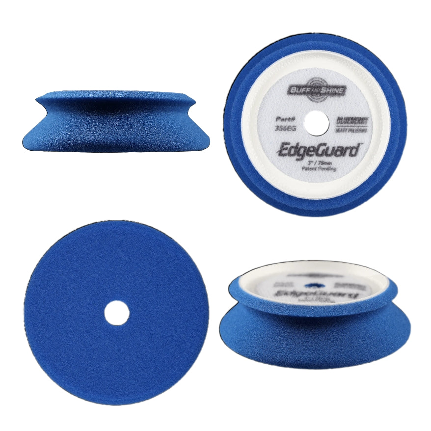 Buff and Shine 3" EdgeGuard Foam Buff Pads, Blueberry, Heavy P, 356EG ...