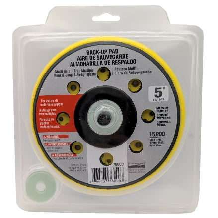 Norton 5" Multi-Hole Grip Backup Sanding Pad, 76000 – SMSDistributors.com