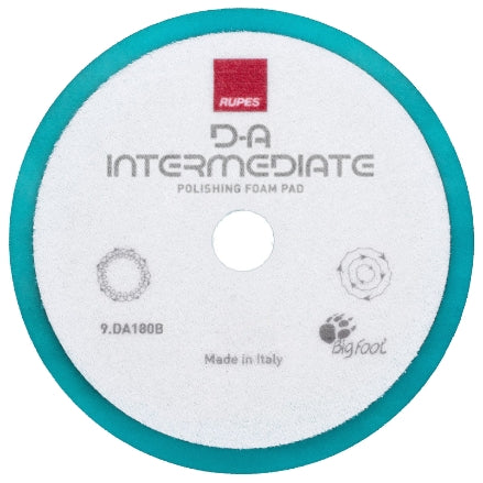 RUPES 7" D-A Intermediate Light Blue Cut & Finish Foam Pad, 9.DA180B ...