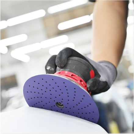 Sandwox 328+ Series Purple Ceramic Film 6" Multi-hole Grip Sanding Dis ...
