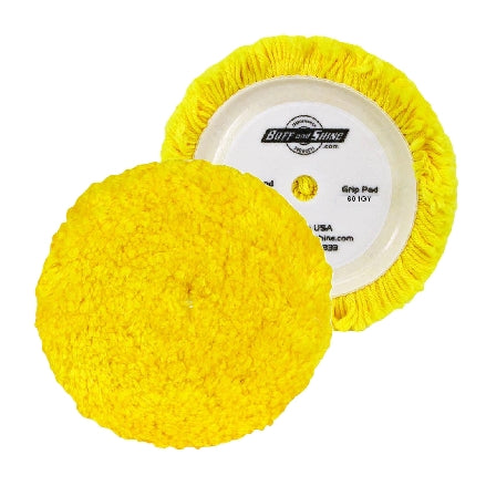 Buff & Shine 6" Wool Grip Buff Pad, Medium Cut / Polishing, 601GY ...