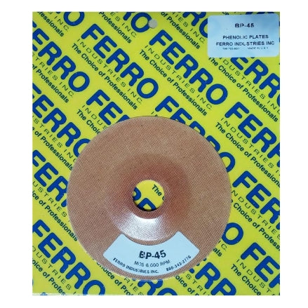 Ferro 4.5" Reinforced Phenolic Backing Plate with 7/8" Hole, BP-45 ...