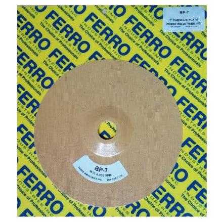 Ferro 7" Reinforced Phenolic Backing Plate with 7/8" Hole, BP-7 ...