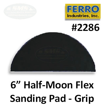 Ferro 6" Half-Moon Grip Hand Sanding Pad, 2286 – SMSDistributors.com