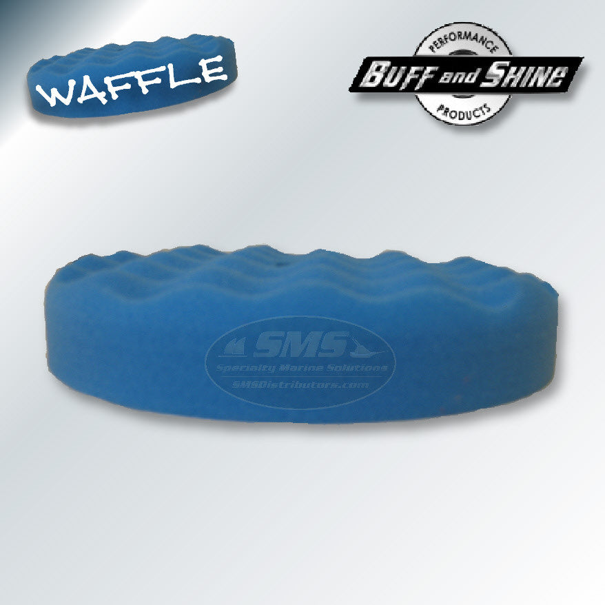 Buff and Shine 8" White Foam Waffle Buff Pad, Heavy Cutting (899WG ...