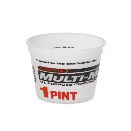 Leaktite Mutli-Mix Plastic 1 Pint Containers, 1M3 – SMSDistributors.com