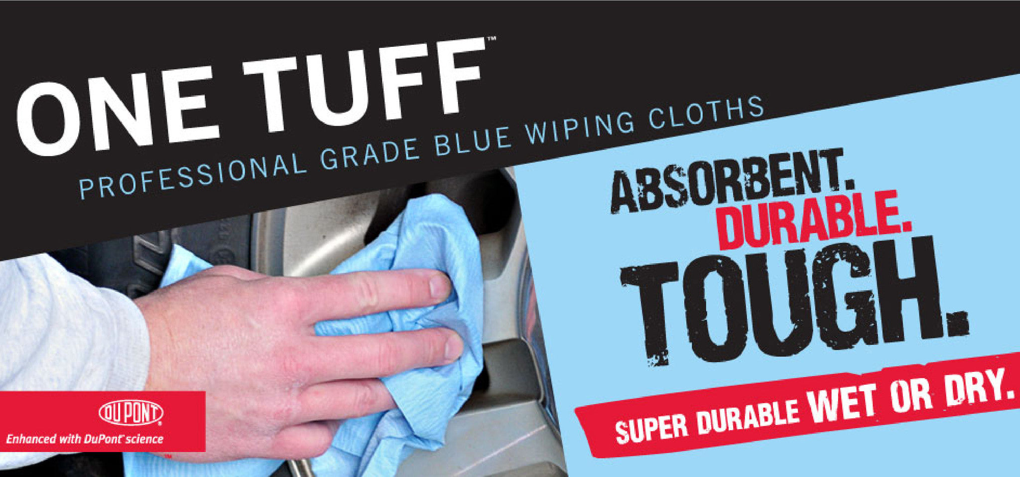 Trimaco One Tuff Wiping Cloth with DuPont Sontara Revolutionary Fabric ...