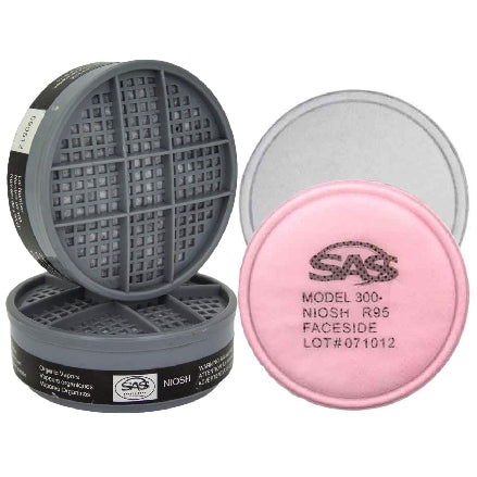 SAS Safety BreatheMate Replacement OV/R95 Cartridges/Filters, 300-1071 ...
