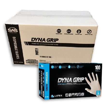 SAS Safety DYNA GRIP 7 mil Latex Powder-Free Gloves – SMSDistributors.com