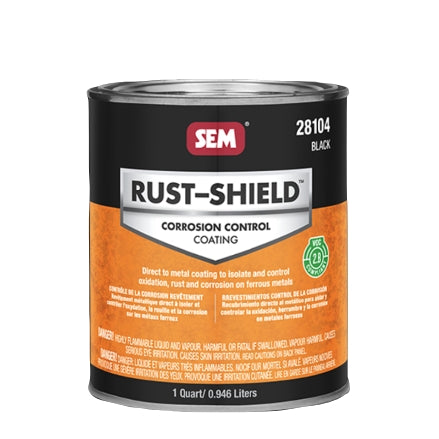 SEM 28104 2.8 VOC Rust Shield, Black, Quart – SMSDistributors.com
