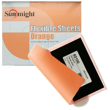 Sunmight Flexible Grip Sheets, Orange (1,200-1,500 Grit Finish), 60122 ...