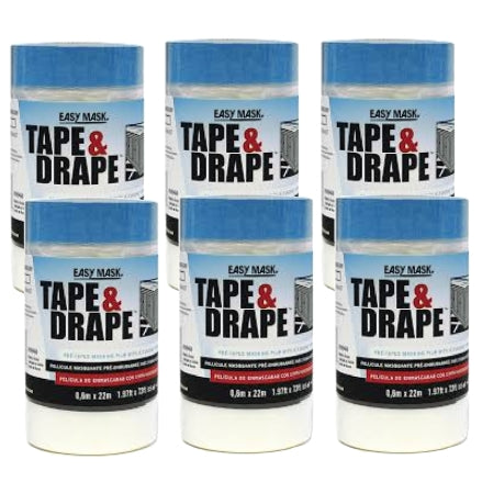 Easy Mask Tape & Drape 2' x 72' Pre-taped Masking Film, 949460 ...